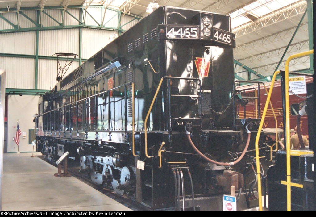 PRR 4465 inside the Railroad Museum of Pennsylvania